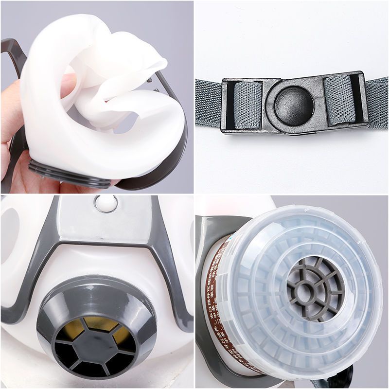 Gas Mask Full Face Mask Spray Paint Activated Carbon Dustproof ...