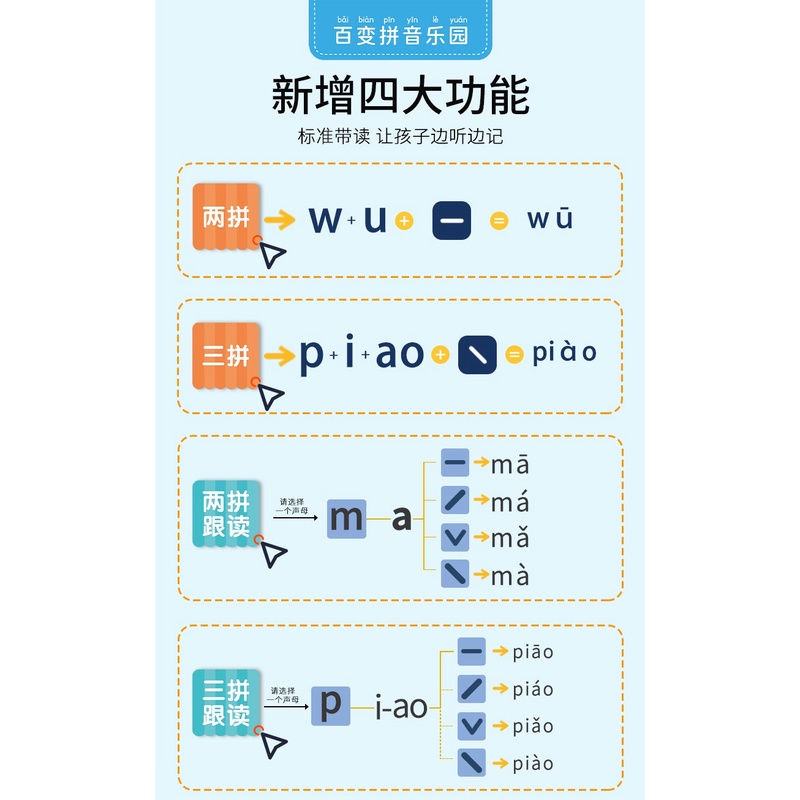 Early Education Hanyu Pinyin Sound Book Interactive Chinese Learning ...