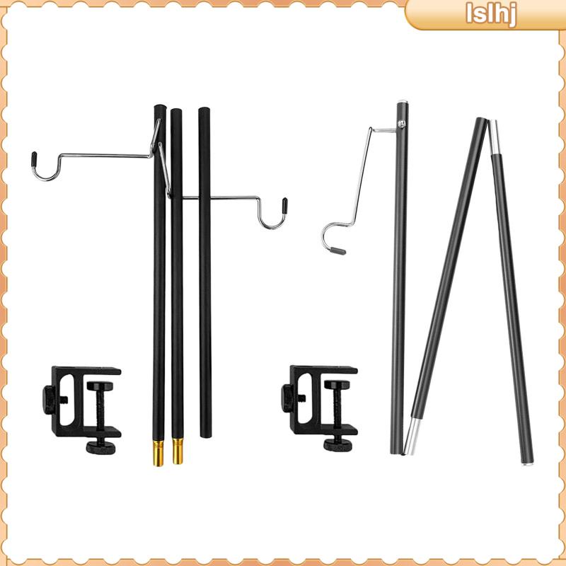 [Lslhj] Camping Lamp Pole Light Hanging Pole Lightweight with Table ...