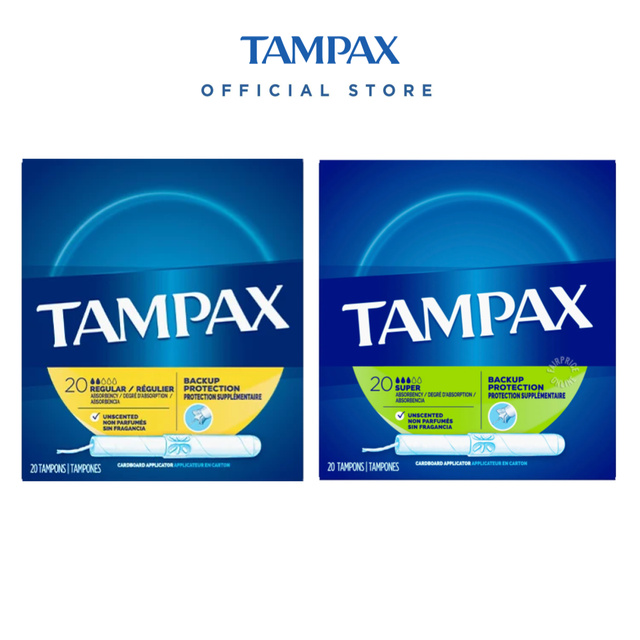 Tampax Cardboard Tampons Regular/Super 20Pcs | Shopee Singapore