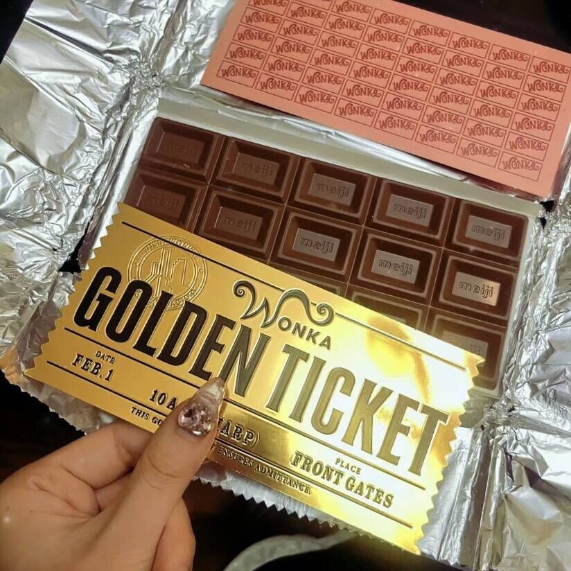 [613Positive Review]Charlie and the Chocolate Factory Golden Ticket ...