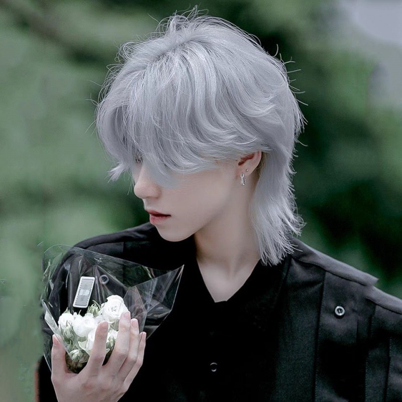 Men’s Short Straight Hair Wolf-tailed Mullet Wig Headgear | Shopee ...