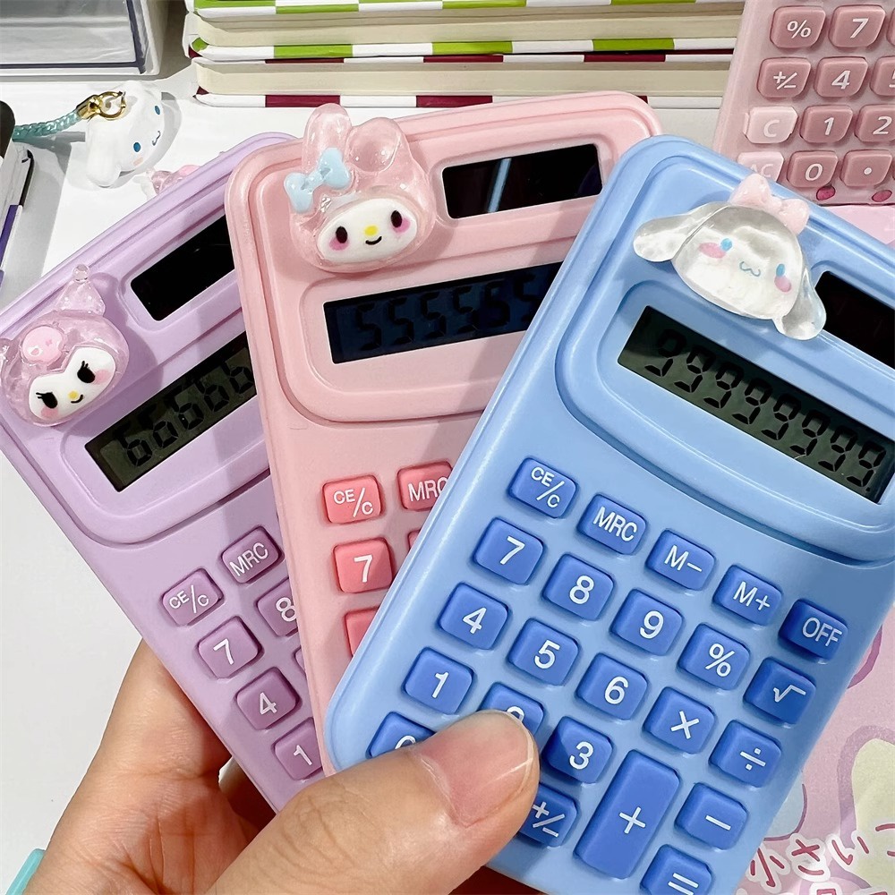 Kawaii Sanrio Kuromi Calculator Melody Cinnamoroll Girls Student ...
