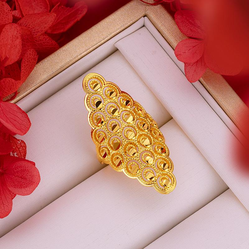 Long gold ring design store