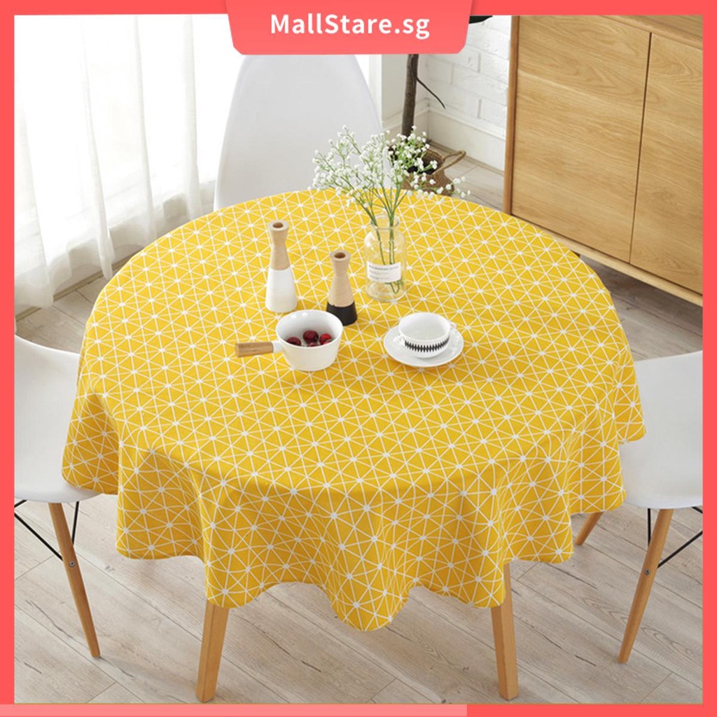 Round Tablecloth 47''/59''/39'' Washable Table Cloth Decorative Table ...