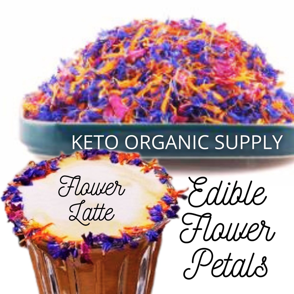 Edible Dried Flower Petals Flakes 蛋糕装饰 花瓣 食用花瓣 blue cornflower mixed ...