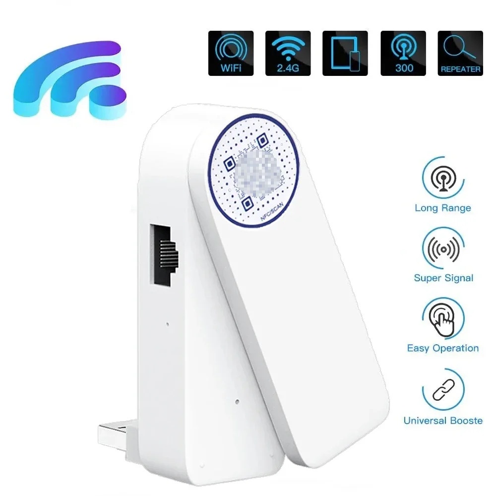 Wireless USB WiFi Repeater 300Mbps WiFi Extender Booster Router 802.11N ...