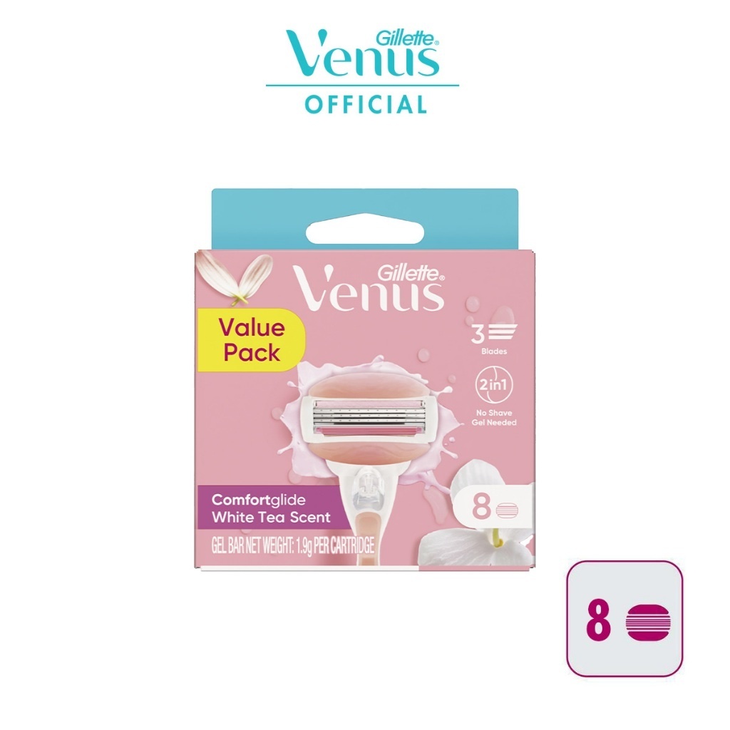 Gillette Venus Refill Blades 8 count | Shopee Singapore