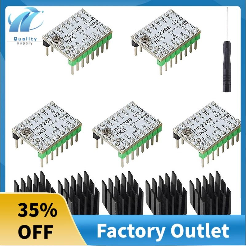 Mks Tmc2208 V2 0 Stepper Motor Driver White Motor Driver Pcb Motor Driver Ultra Quiet Low Heat