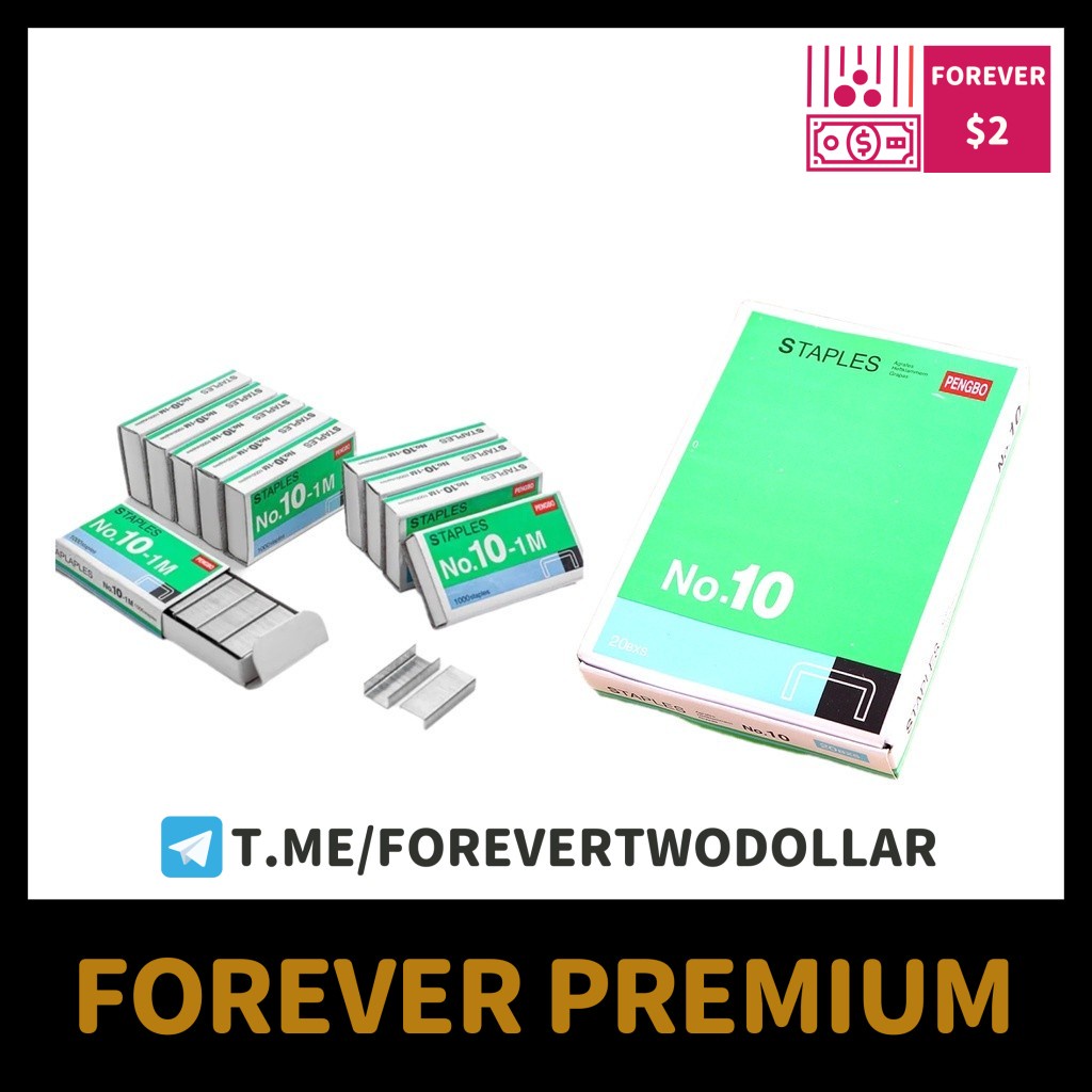 (FOREVER PREMIUM) NO 10-1M Staple Pins Bullet Stapler Bullet (20 Small ...