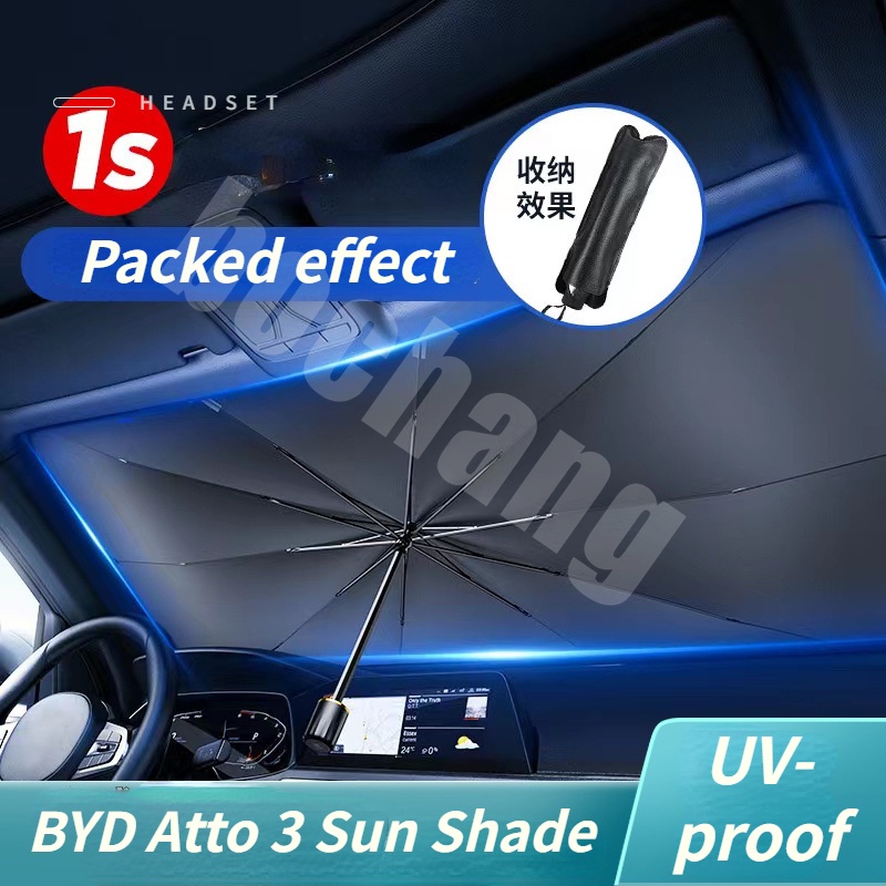 BYD Atto 3 Car Sun Shade Sunshade UV-proof Sun Protection Sun Reflector ...