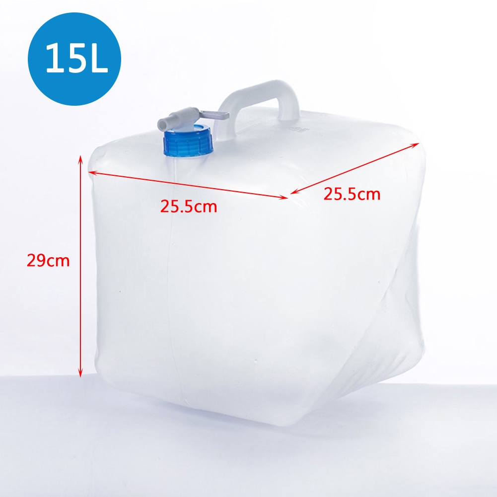 5/10/15/20L Collapsible Water Storage Container Outdoor Hiking Fishing ...