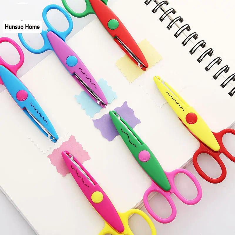DIY Handmade Shear Paper Craft Scissors Paper Cut Wave Edge Handicraft ...