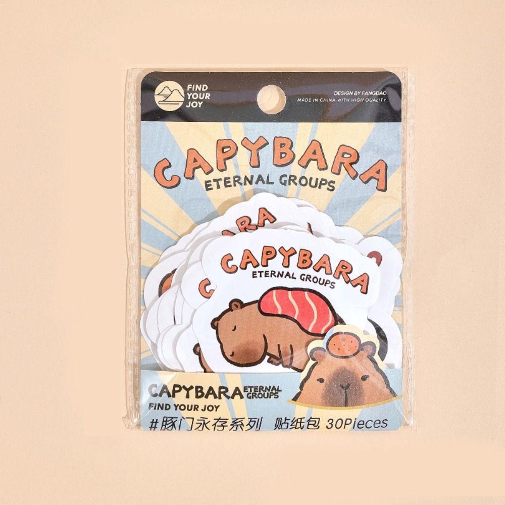JENNIFERDZSG Cute Capybara Stickers, Funny Capybara Creative Capibara ...