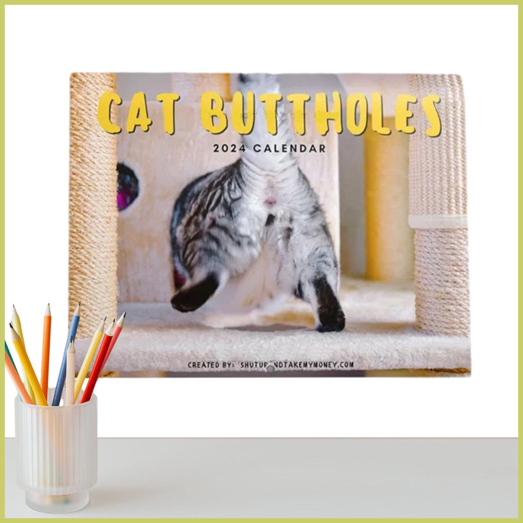 Cat Calendar 2024 Cat Monthly Wall Calendars for 2024 Aesthetic Home ...