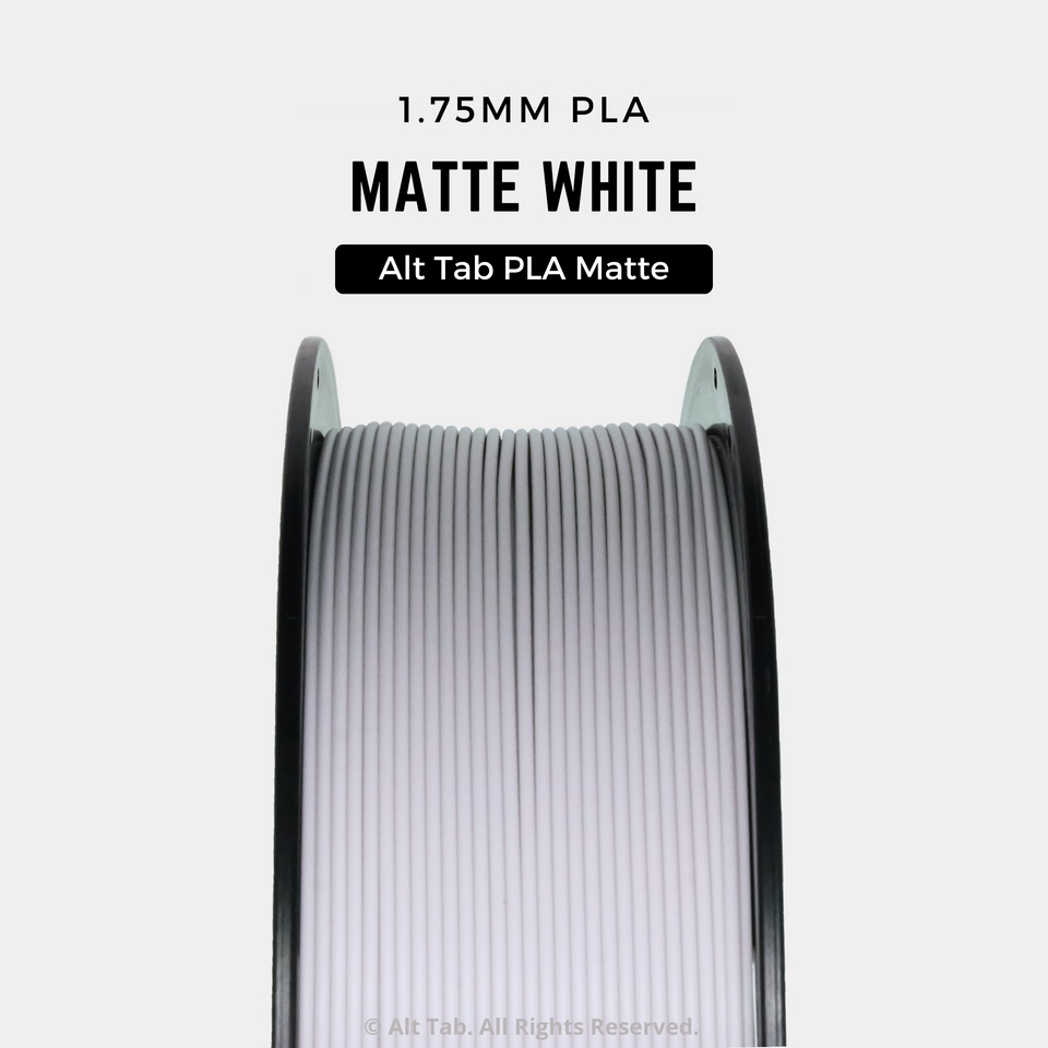 (Local Stock) Matte White PLA Filament 1.75mm 1kg for 3D Printer ...