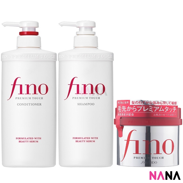 Shiseido FINO Premium Touch Hair Set (Shampoo 550ml + Conditioner 550ml ...