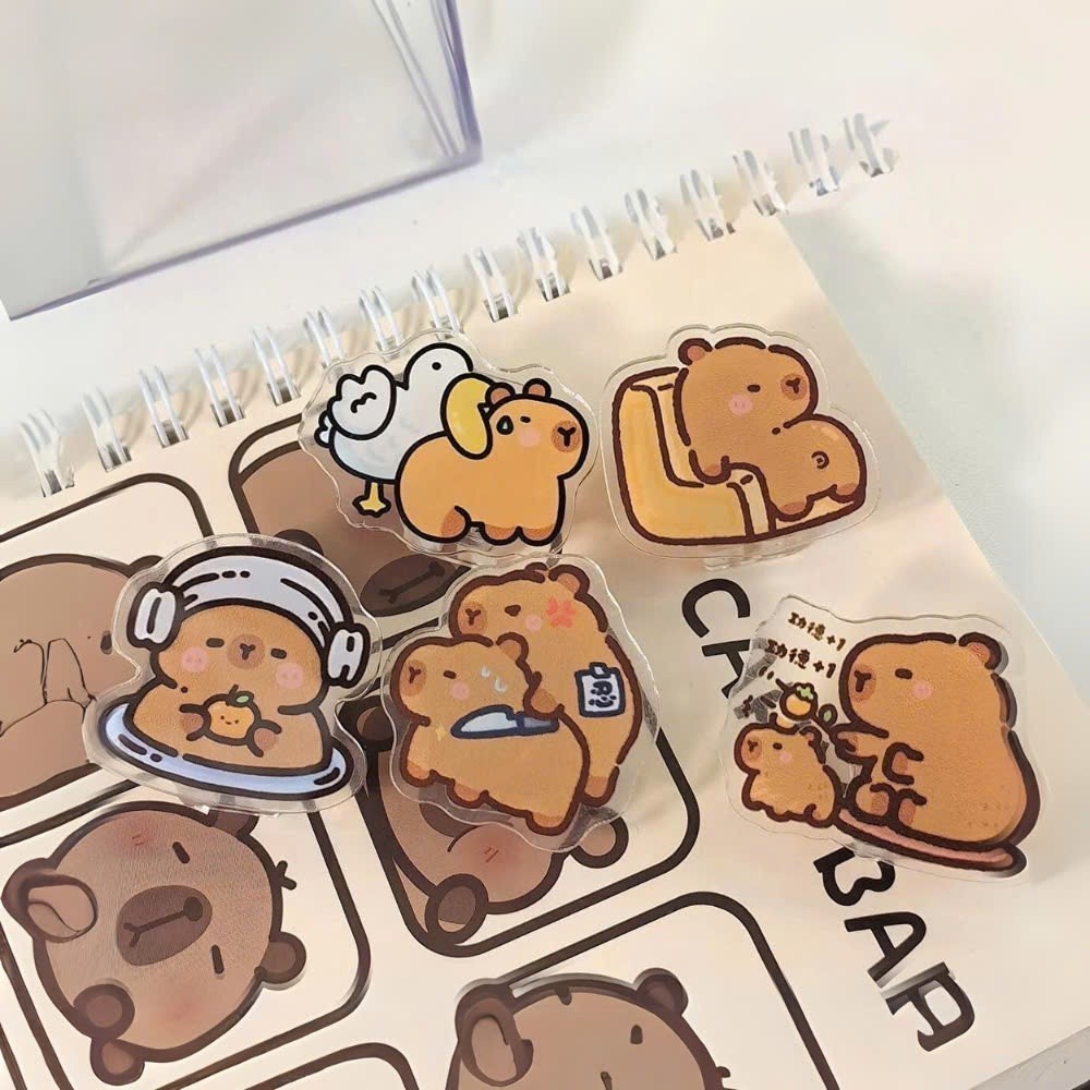 Cute Capybara Cartoon Pop Back Stand Accessories for Phones | Shopee ...