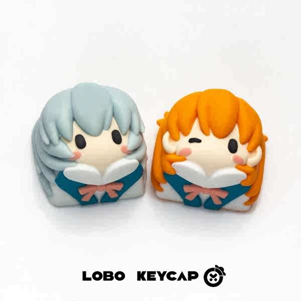 keycaps Neon Genesis Evangelion EVA Asuka Ling Polly Unique Mechanical ...