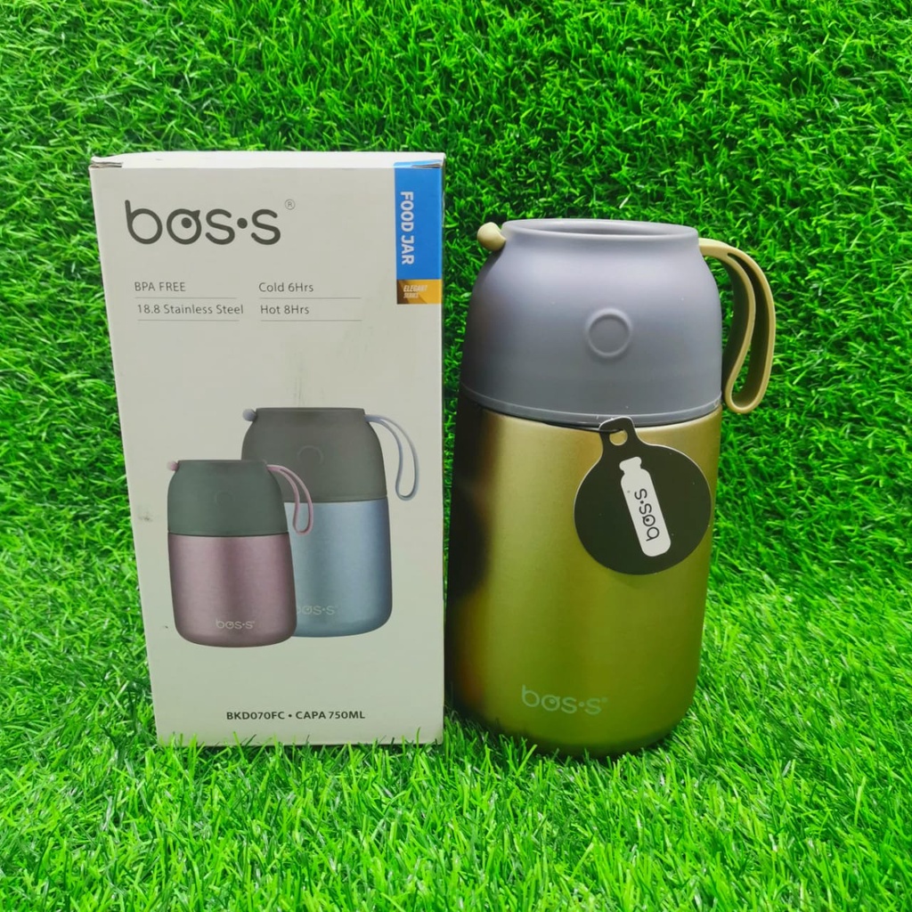 BOS'S STAINLESS STEEL INSULATED FOOD JAR 750ML (JAG BEKAS MAKANAN ...