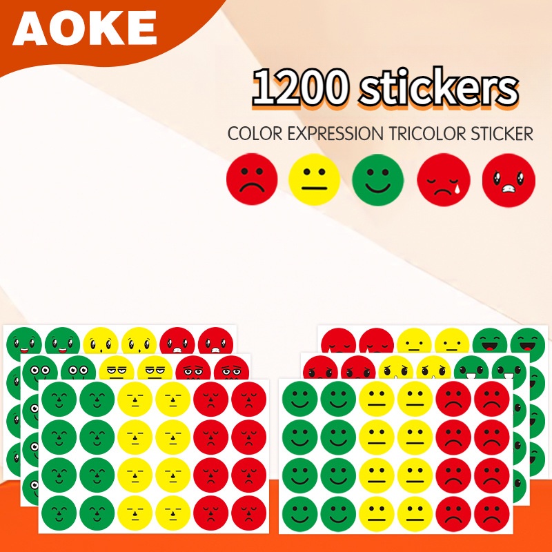 [LC] 1200 stickers face emoji cartoon stickers smile sad angry stickers ...