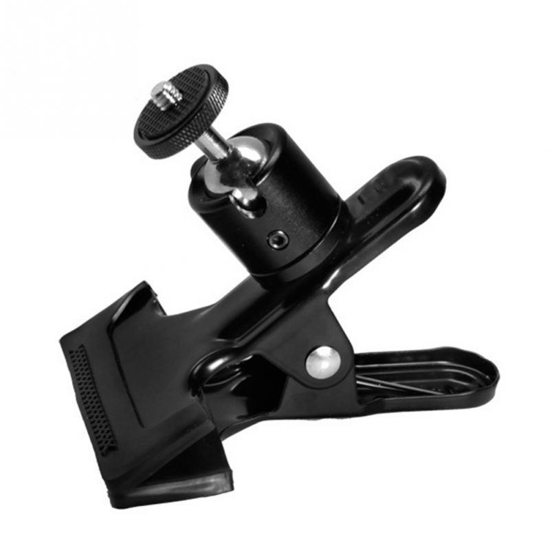 Ball Head Clamp Metal Tripod Head Clip Camera Flashlight Support ...
