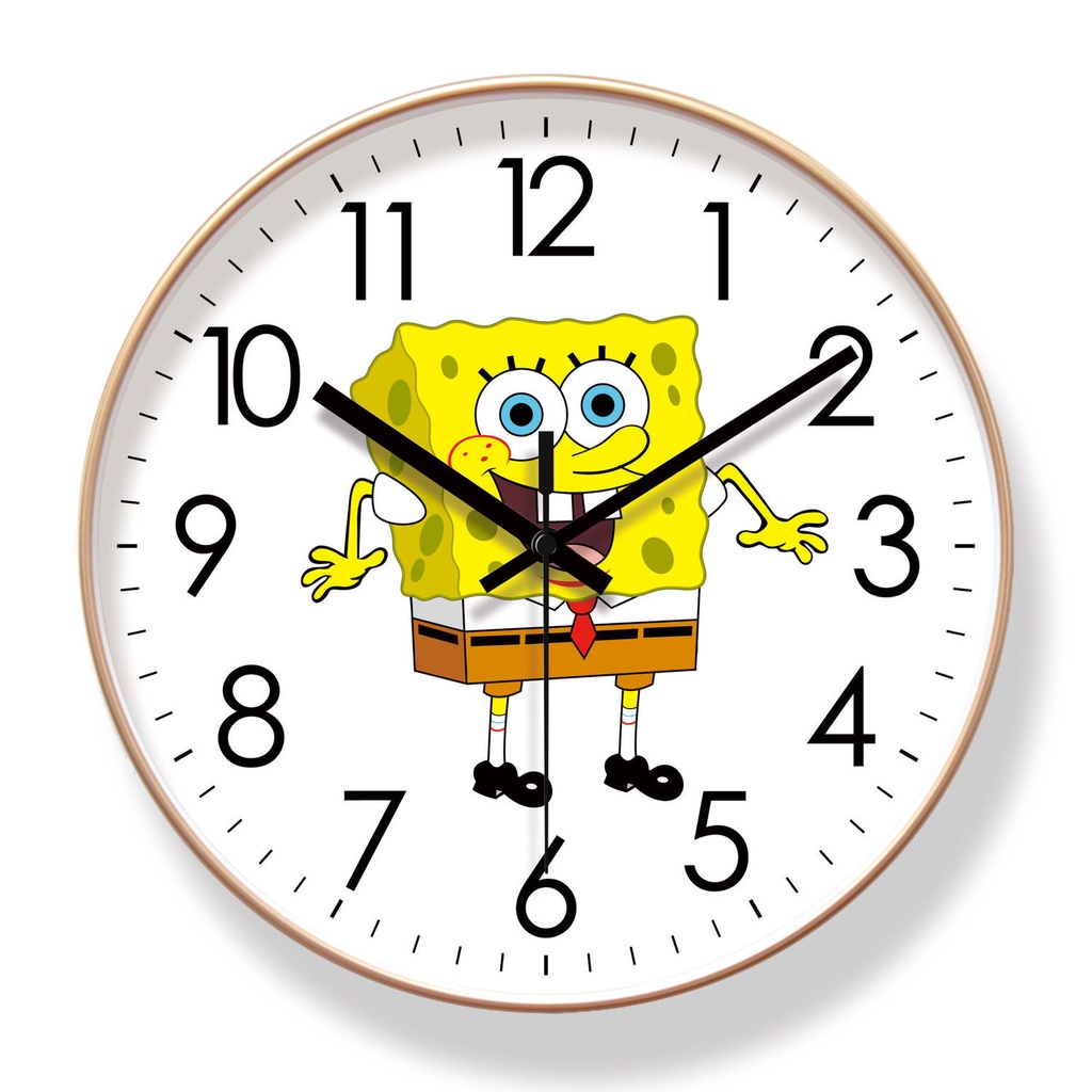 [High quality ]SpongeBob Patrick Star Wall Clock Home Clock Flip Meter ...
