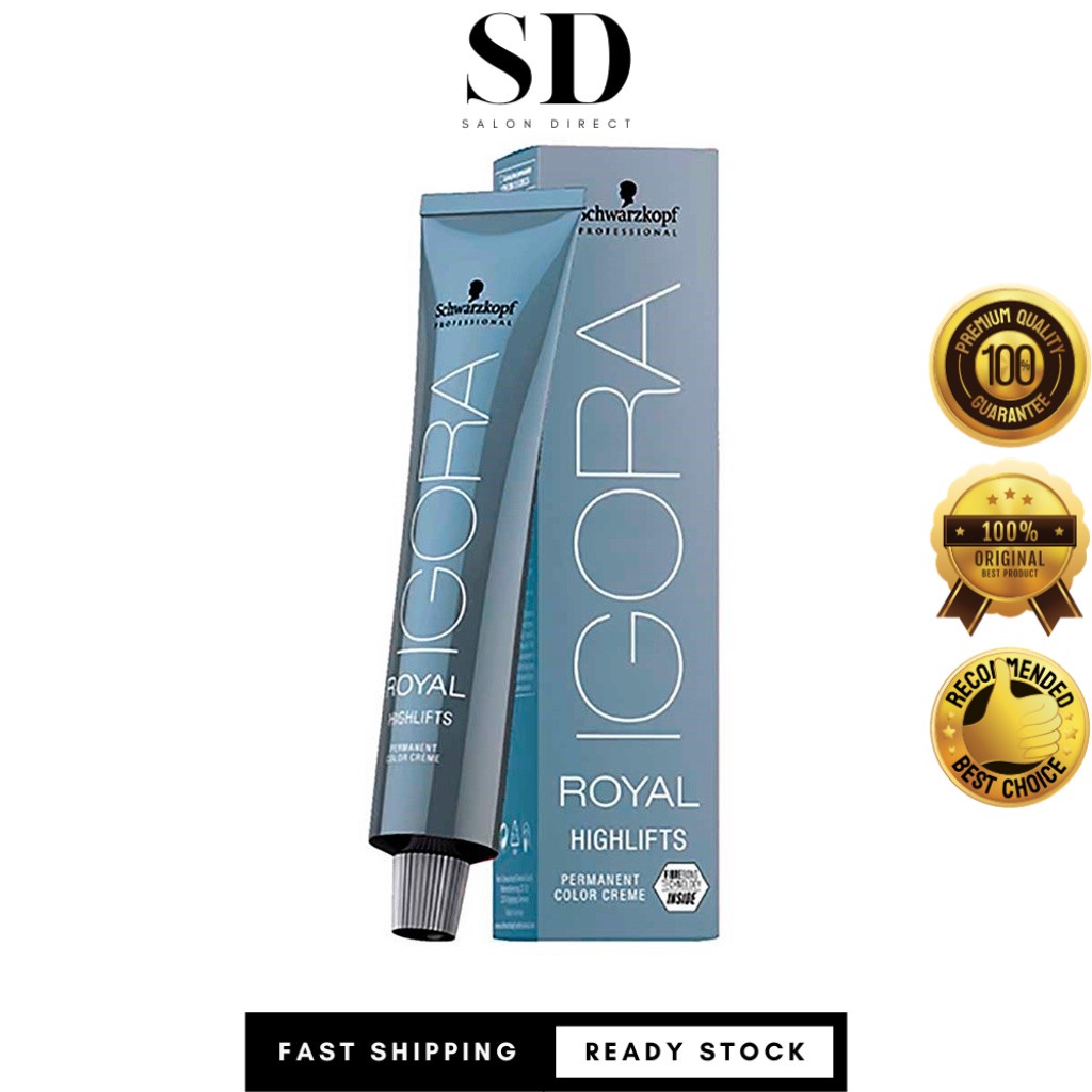 SCHWARZKOPF IGORA Royal HIGHLIFTS Permanent Hair Colour Cream - 60ML ...