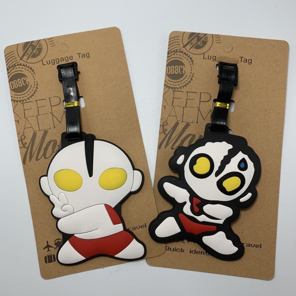 Ivjs Travel Essential Salted Egg Superman Ultraman Luggage Tag Boarding ...