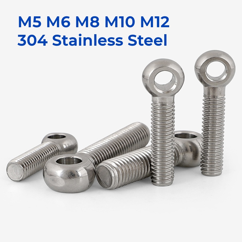 M5 M6 M8 304 Stainless Steel Ring Link Bolt Fisheye Eye Slip Hole Screw ...