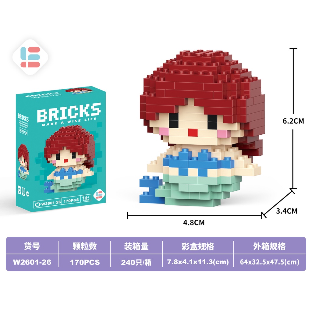 【60 Styles】DIY Mini Building Block SpongeBob Character Pooh Bear Model Nano Block Cartoon Toys ...