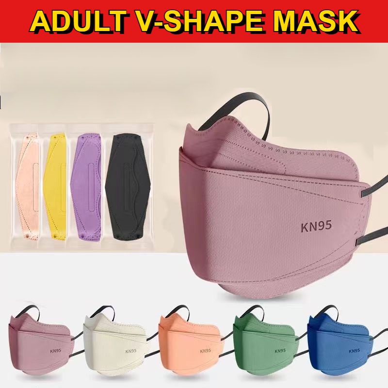 Ready stock fashion mask 50pcs New V- Shape Korea Adult Mask 4D ...