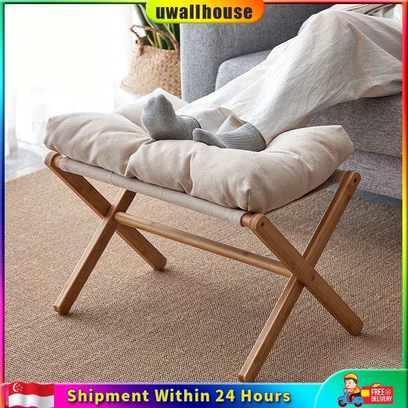 Footstool Footrest Folding Putting Leg Cushion Sofa Stool Recliner ...