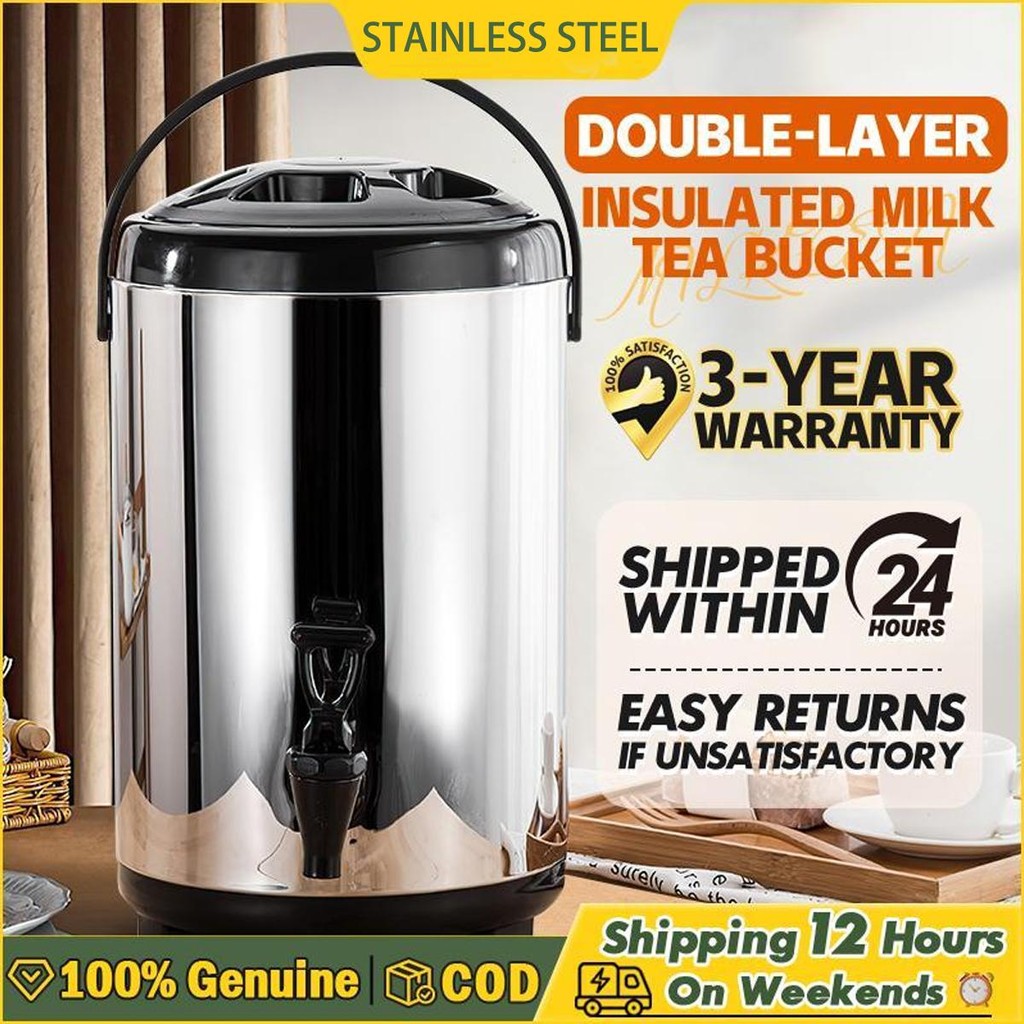 Tong Air Panas & Dingin Stainless Steel 304 Termos Barrel 8L-12L untuk ...