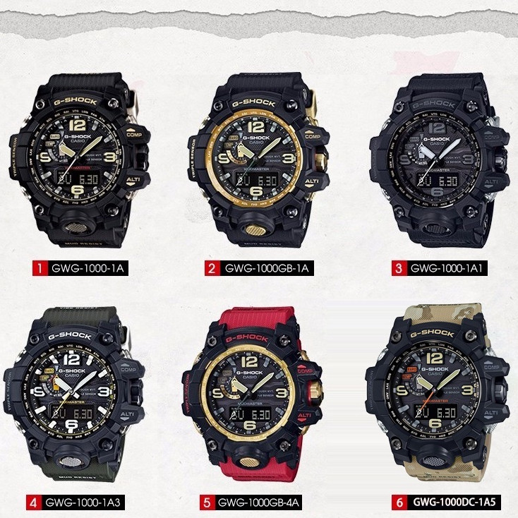100% Casio G-Shock GG-1000 MUDMASTER Wrist Watch Men Sport Quartz ...