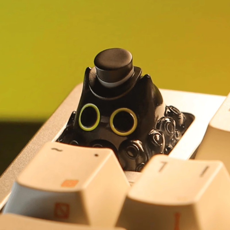Octopus Cat Keycap 3D Creative Cartoon MX Switch Mechanical Keyboard ...