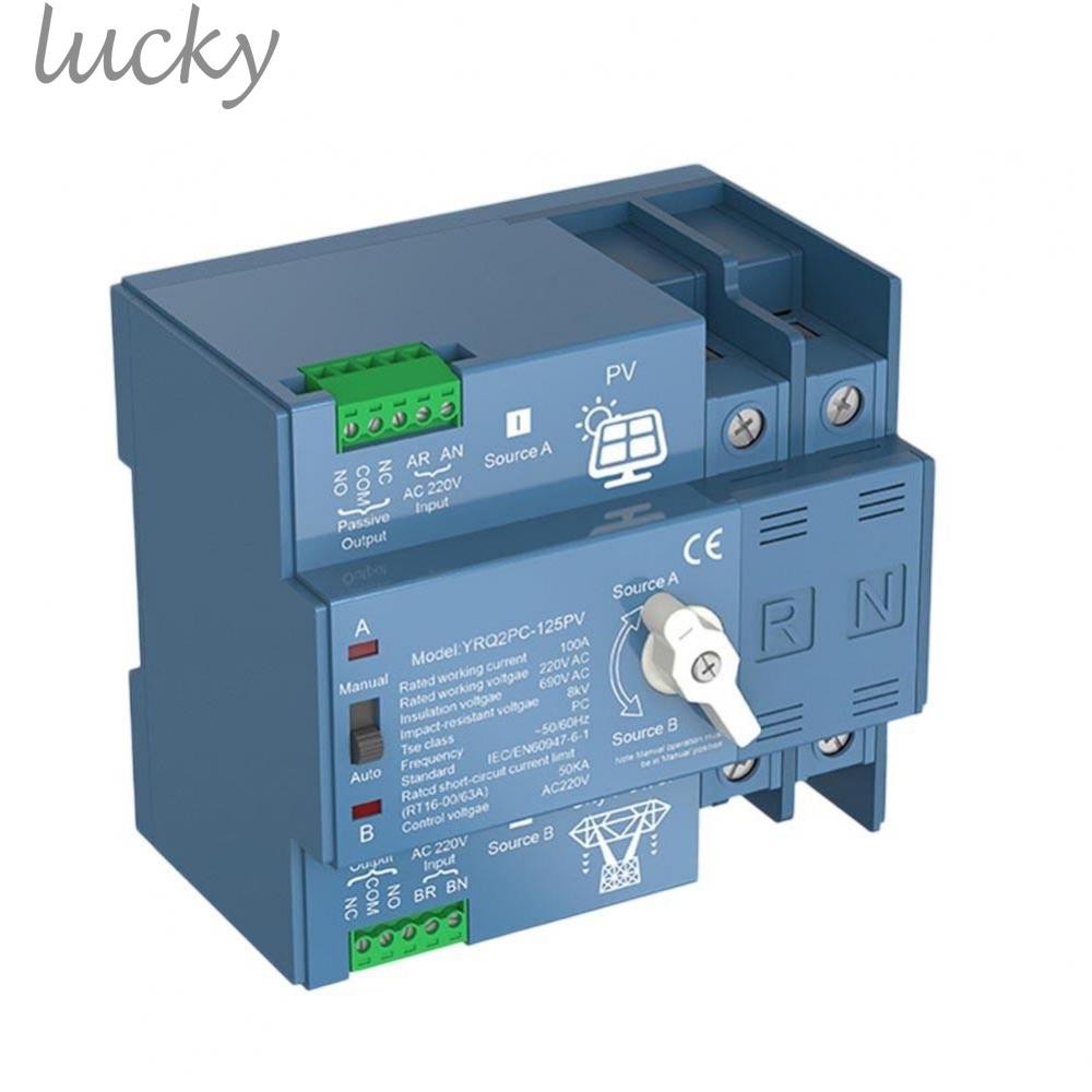 Photovoltaic Solar Automatic Transfer Switch 2P 63-125A 220V AC Solar ...
