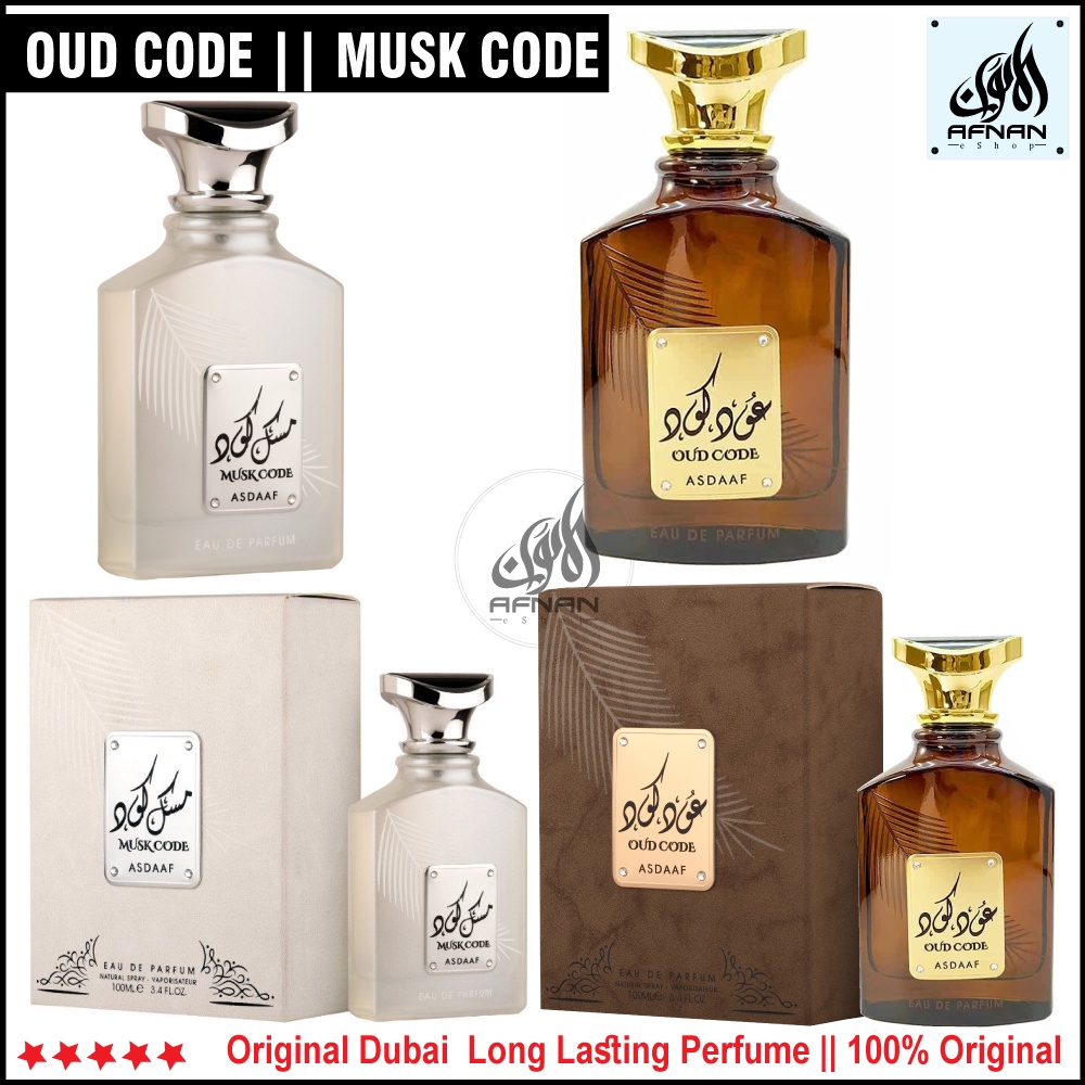 OUD CODE || MUSK CODE By Lattafa for Men & Women Unisex Perfume 100ml ...