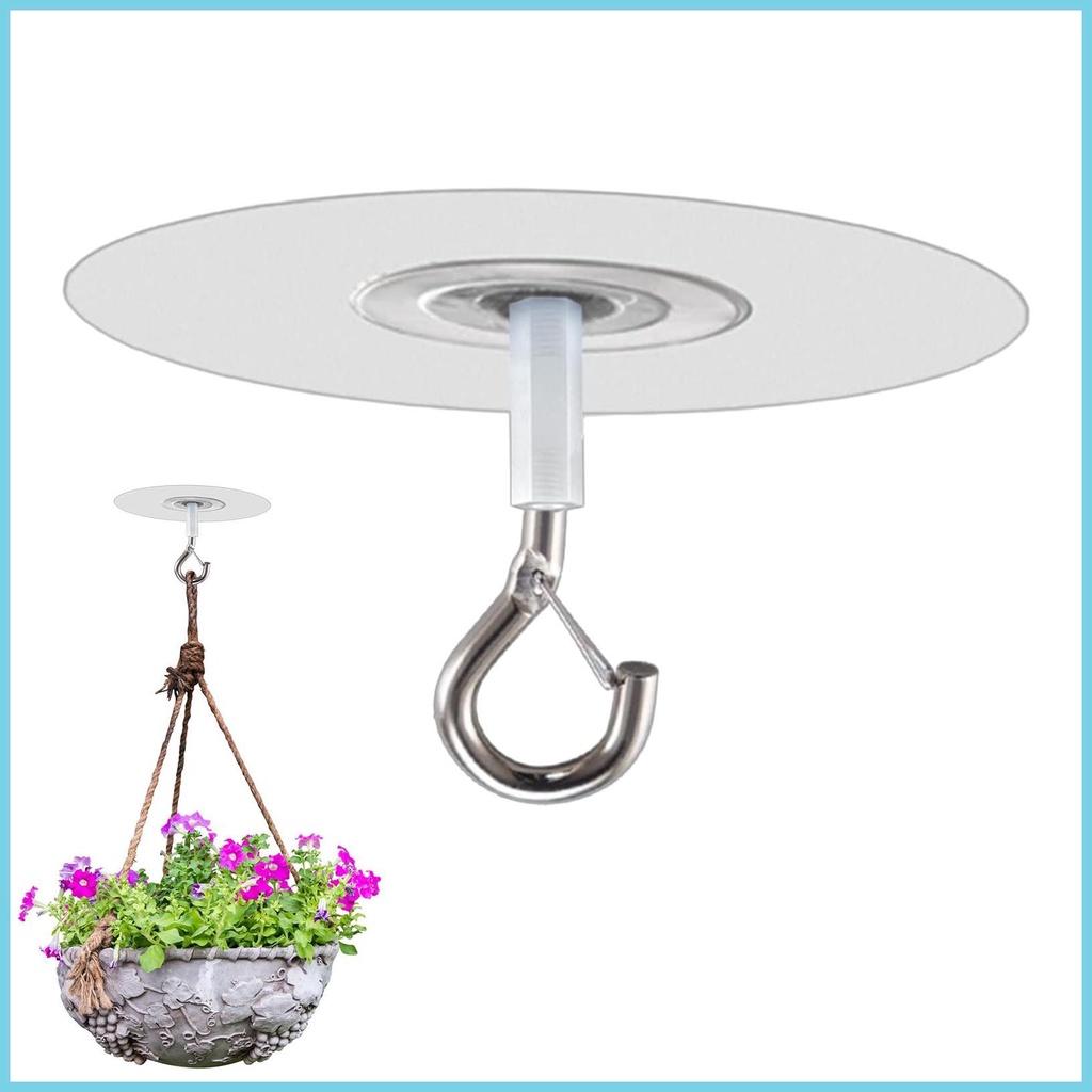 Adhesive Ceiling Hook Metal Self Stick Heavy Duty Hooks with No ...