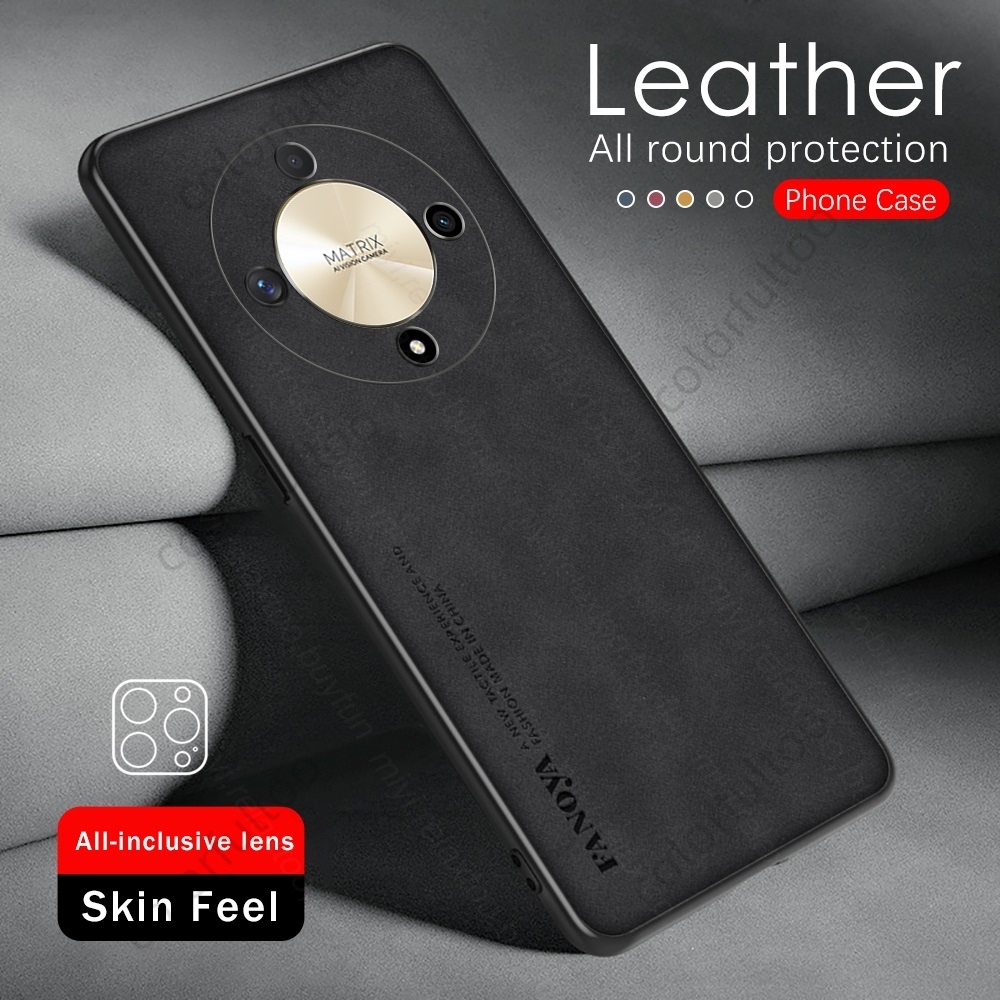 Honor X9c 5g 2024 Sheepskin Leather Phone Case For Honor X9c X9b X9a X