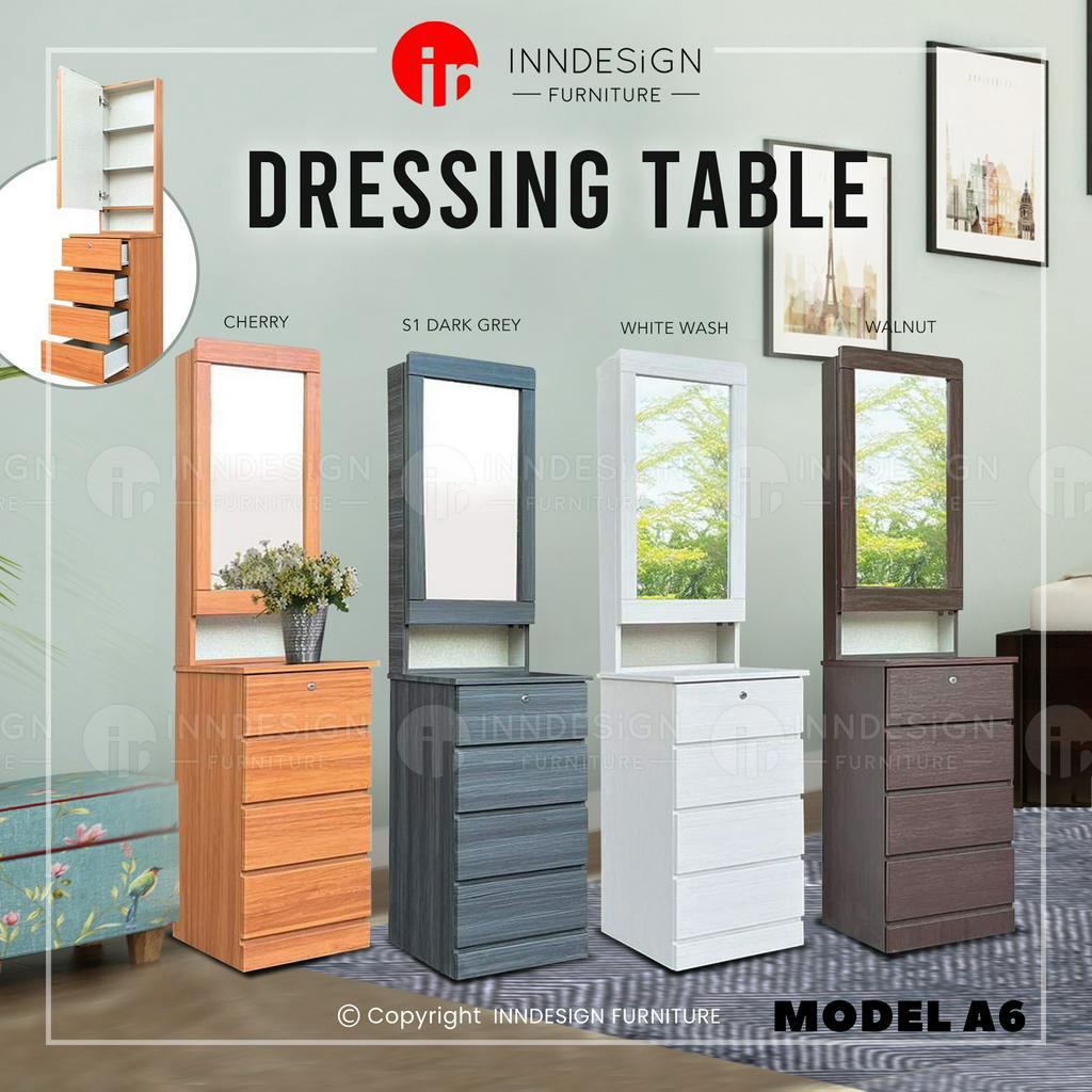 [NEW ARRIVAL] MODEL A6 (Base + Mirror) Drawers Table / Chest of drawers ...