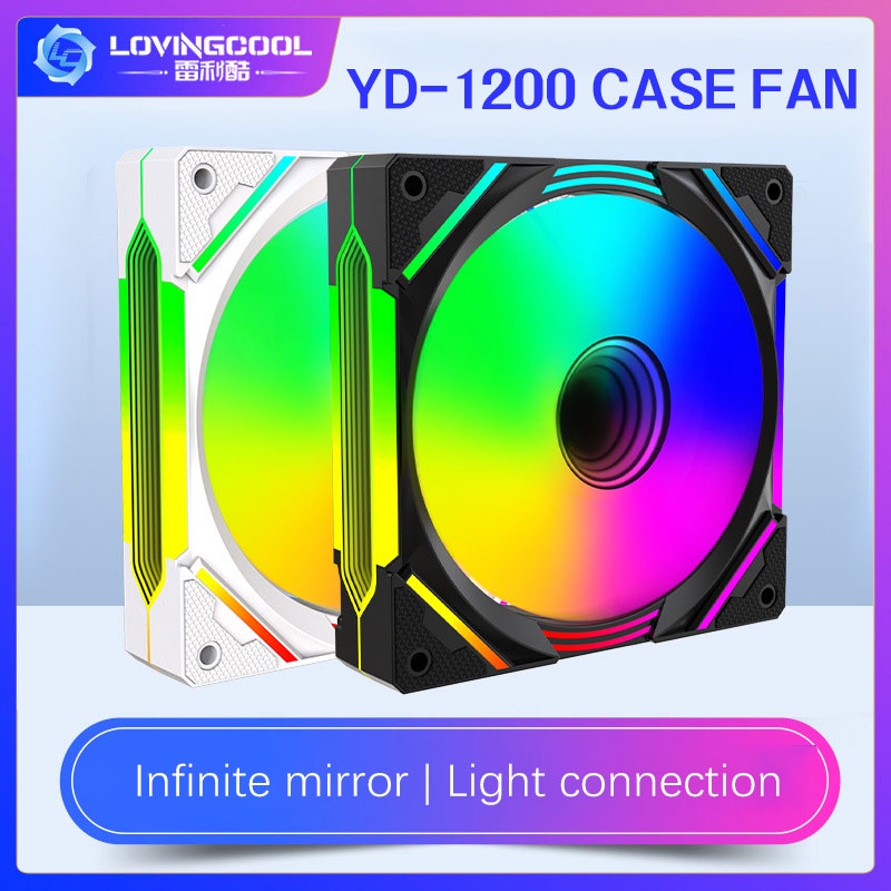 Prism 5 12CM Chassis Cooling Fan PC Fan CPU Fan Infinite Mirror Fan RGB ...