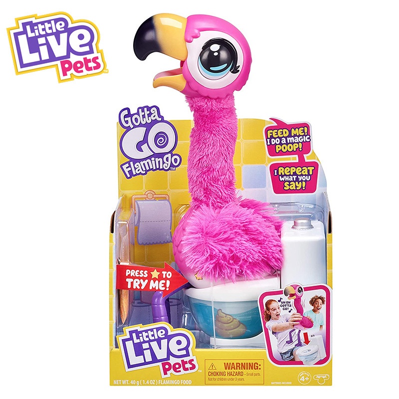 Little Live Pets Flamingos That Can Defecate, Children's Vocalizations ...