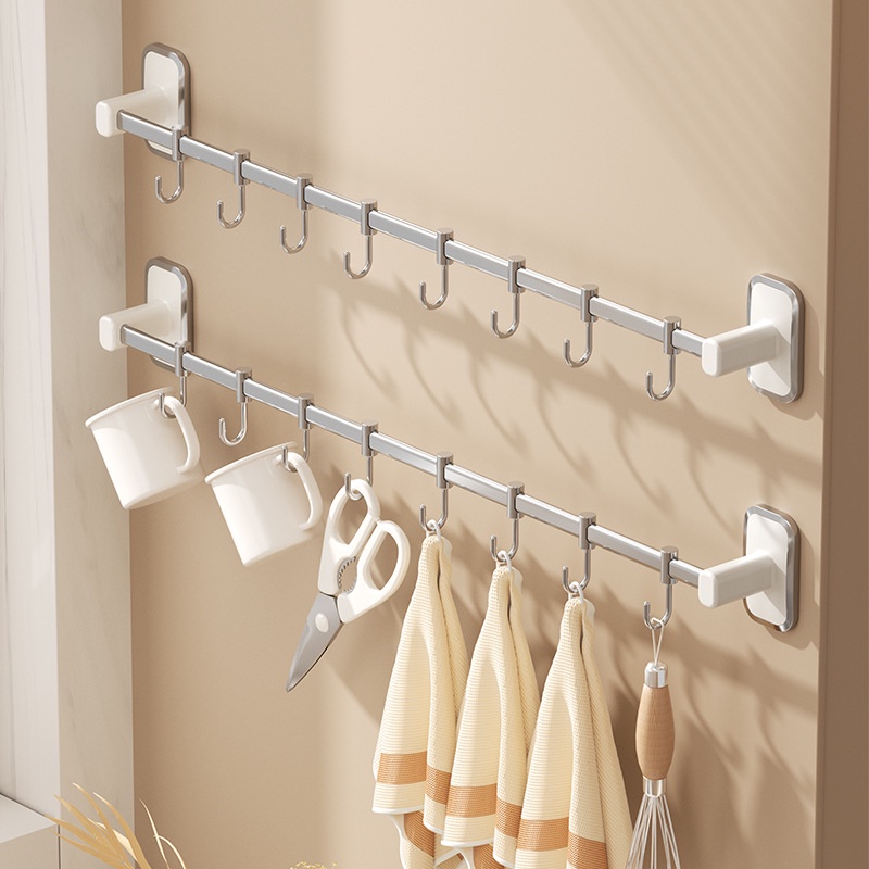 Kitchen Hook No Punching Cutlery Rack Hook Movable Hook Kitchen ...