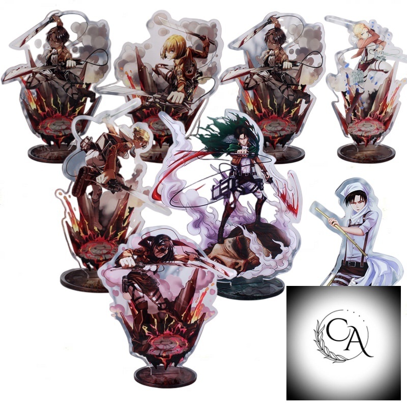 Standee model Attack on Titan Erwin Smith Acrylic Levi·Ackerman Eren ...