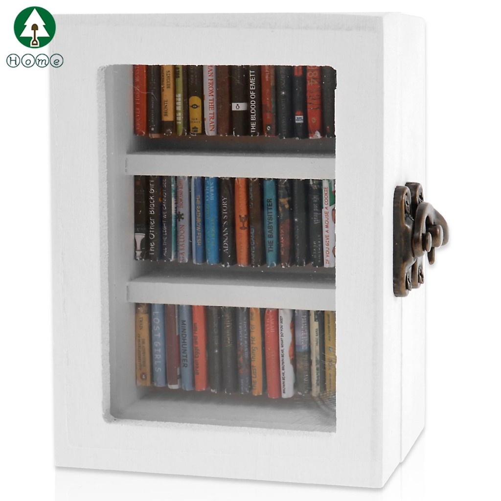 Anxiety Bookshelf Sturdy Library Model in Frame Box with 60 Mini Books ...
