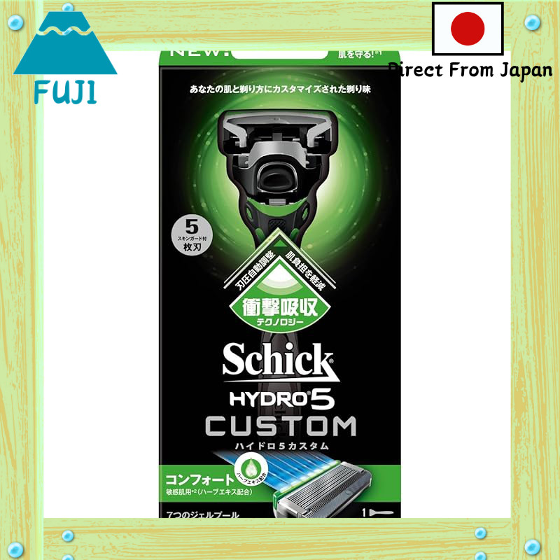 Schick Hydro 5 Custom Razor with 1 Blade Replacement (Blade Installed ...