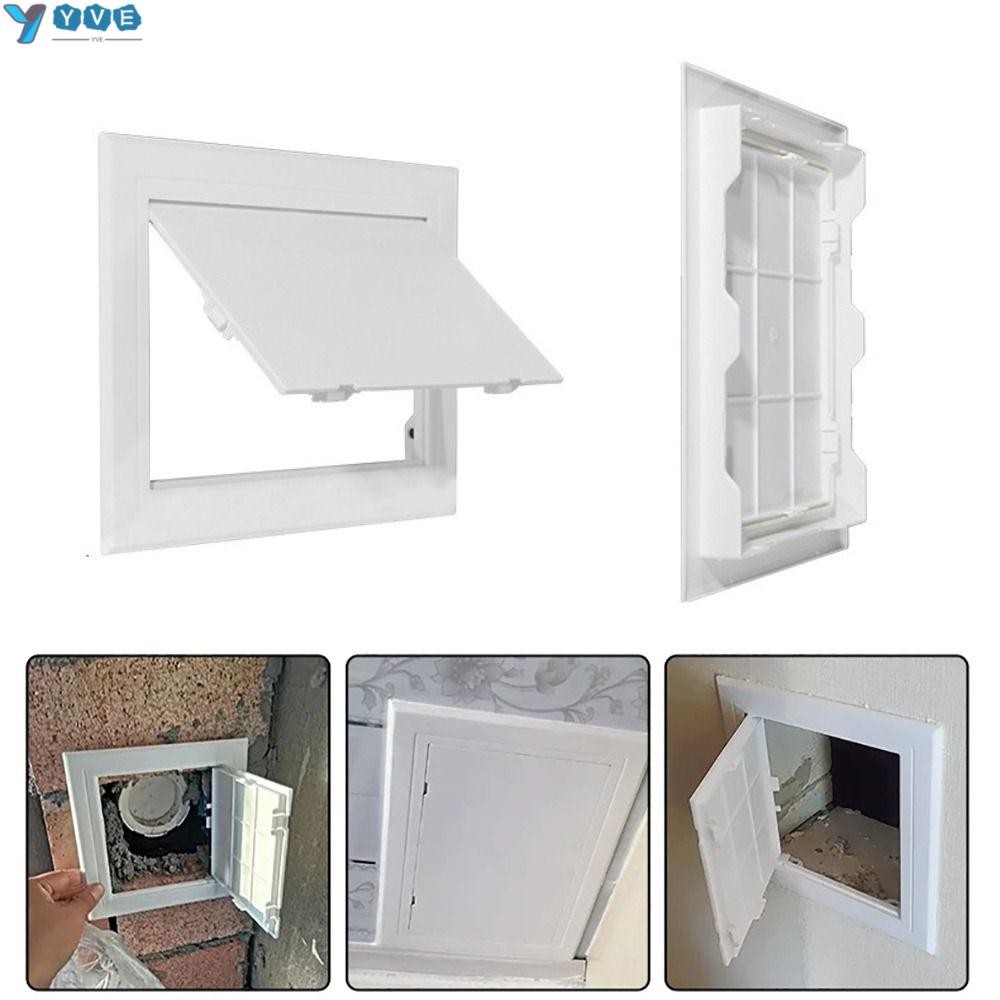YVE Access Panel Door, Plastic White Opening Flap Cover Plate ...