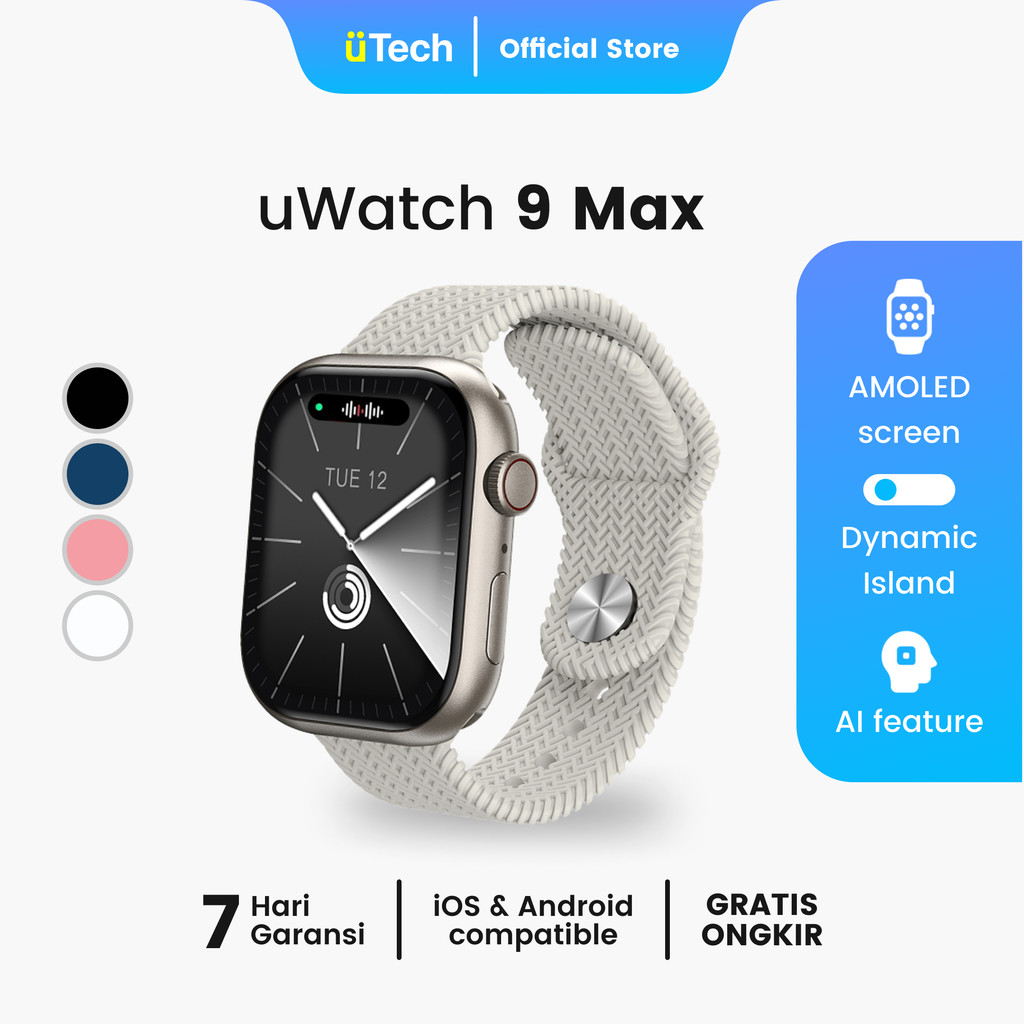 [BIG SALE] uWatch Series 9 Max 2024 Smartwatch Amoled 2.1 Bluetooth IOS ...