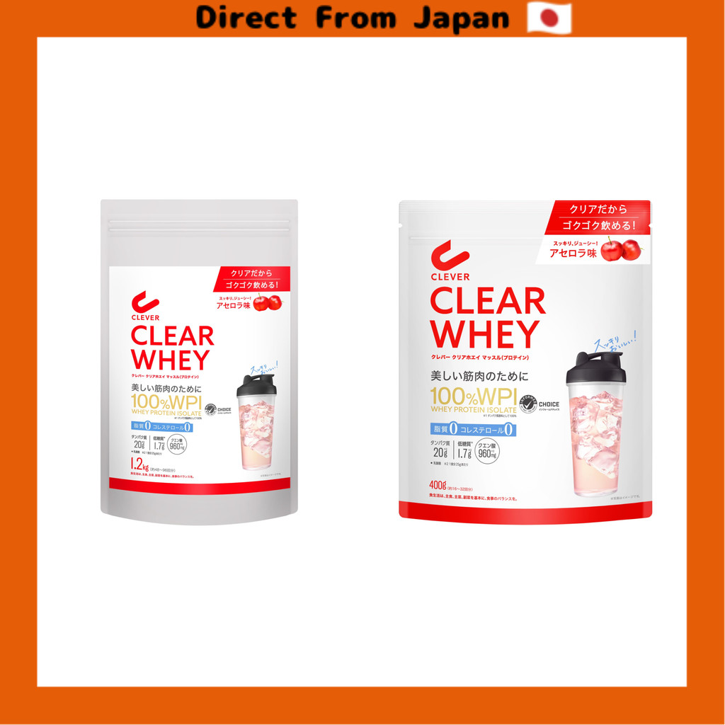 [Direct from Japan] Clever Clear Whey Protein [WPI100%] Muscle Acerola Flavor 400g [Zero Fat ...